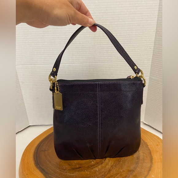 Coach | Bags | Coach Indigo Purple Leather Tote | Poshmark